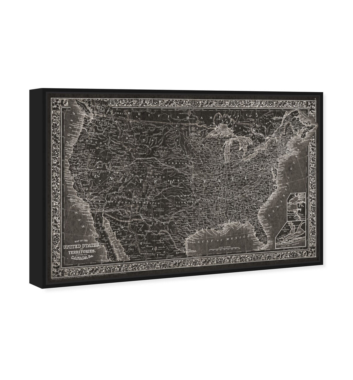 United States of America Map 1864 | Wall Art by Oliver Gal