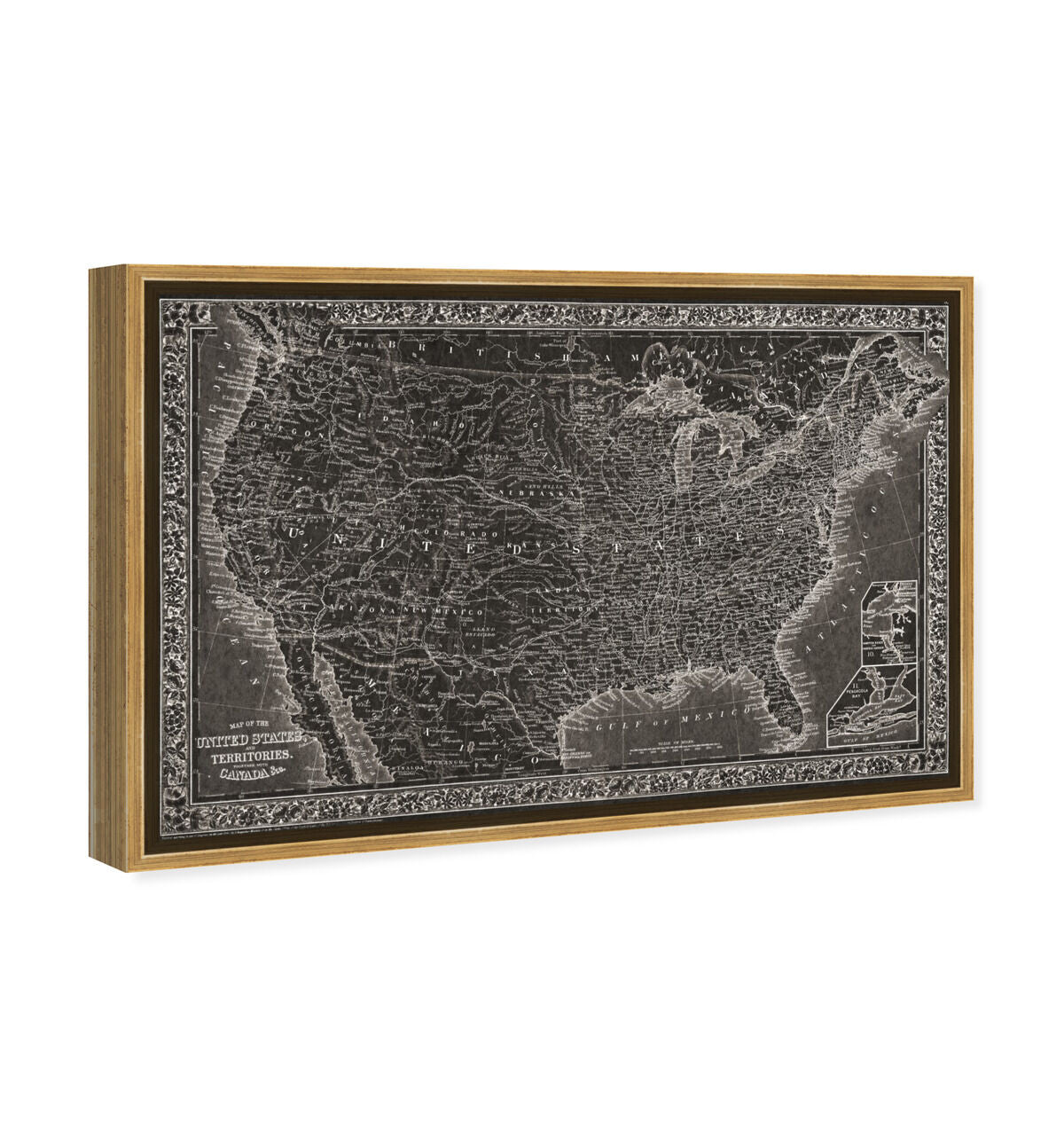 United States of America Map 1864 | Wall Art by Oliver Gal