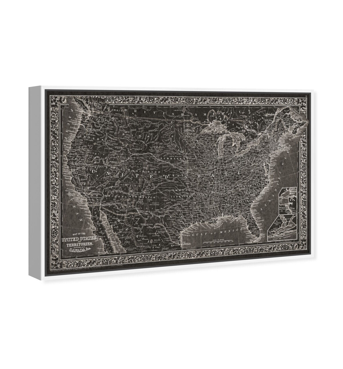 United States of America Map 1864 | Wall Art by Oliver Gal