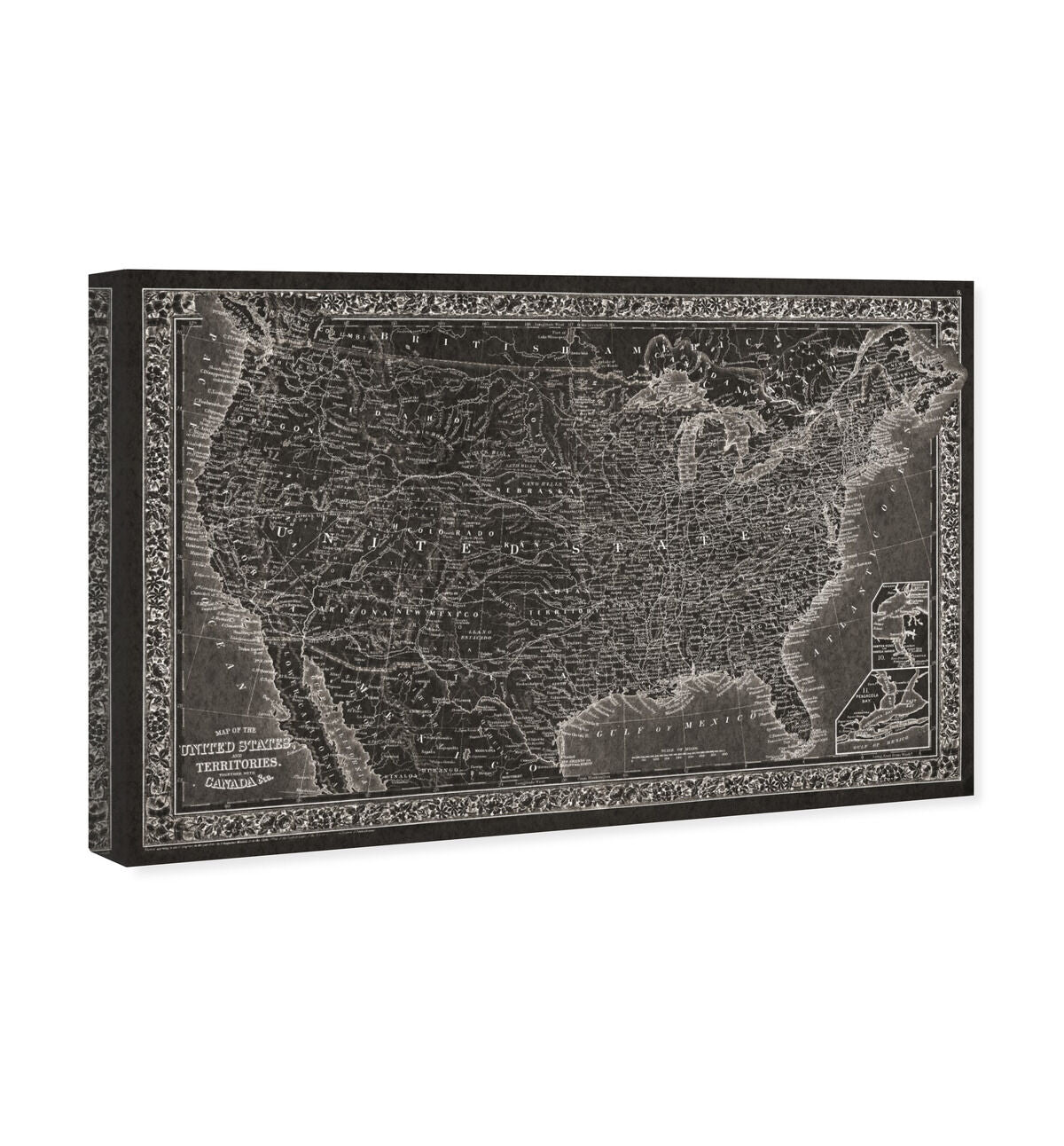 United States of America Map 1864 | Wall Art by Oliver Gal