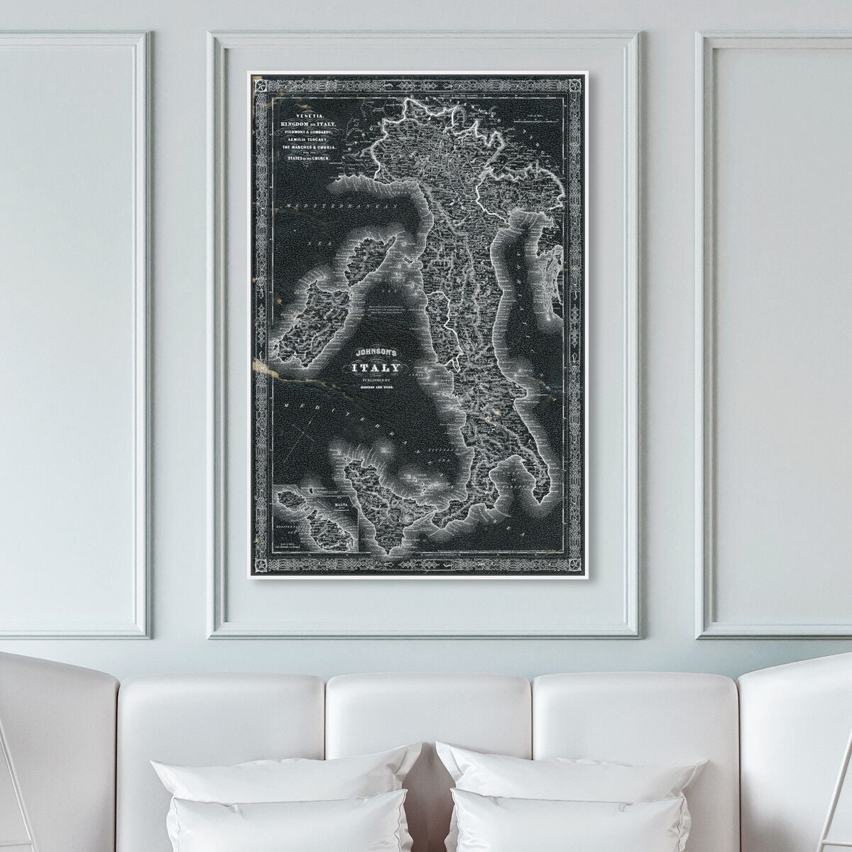 Italy Map 1866 | By Oliver Gal