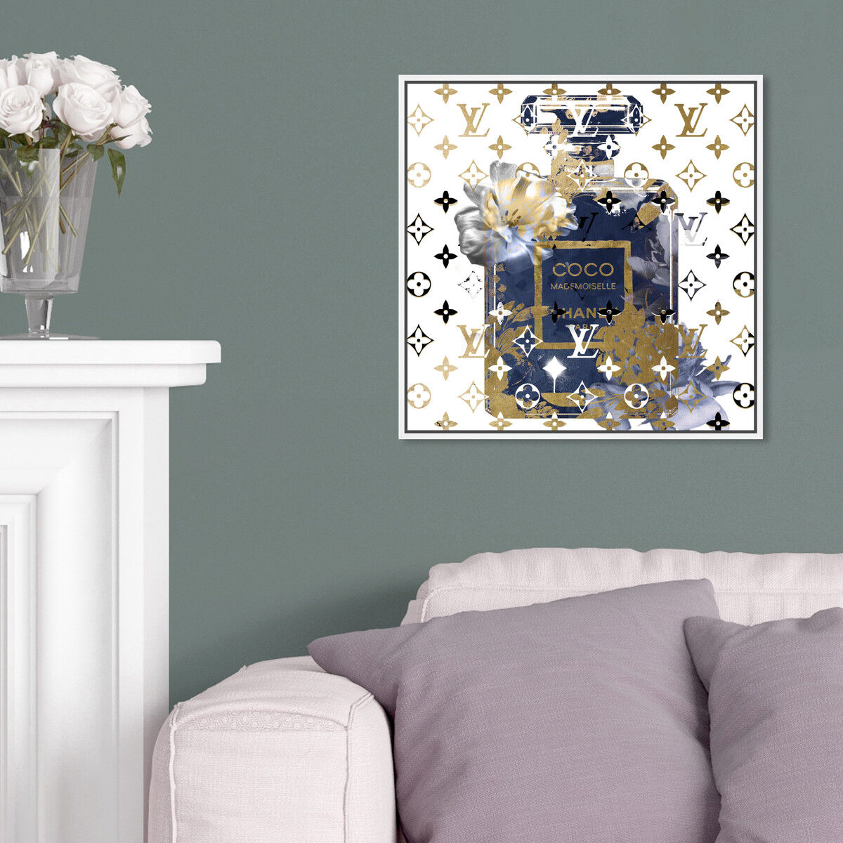 Coco Blinded Love Sapphire | Wall Art by Oliver Gal