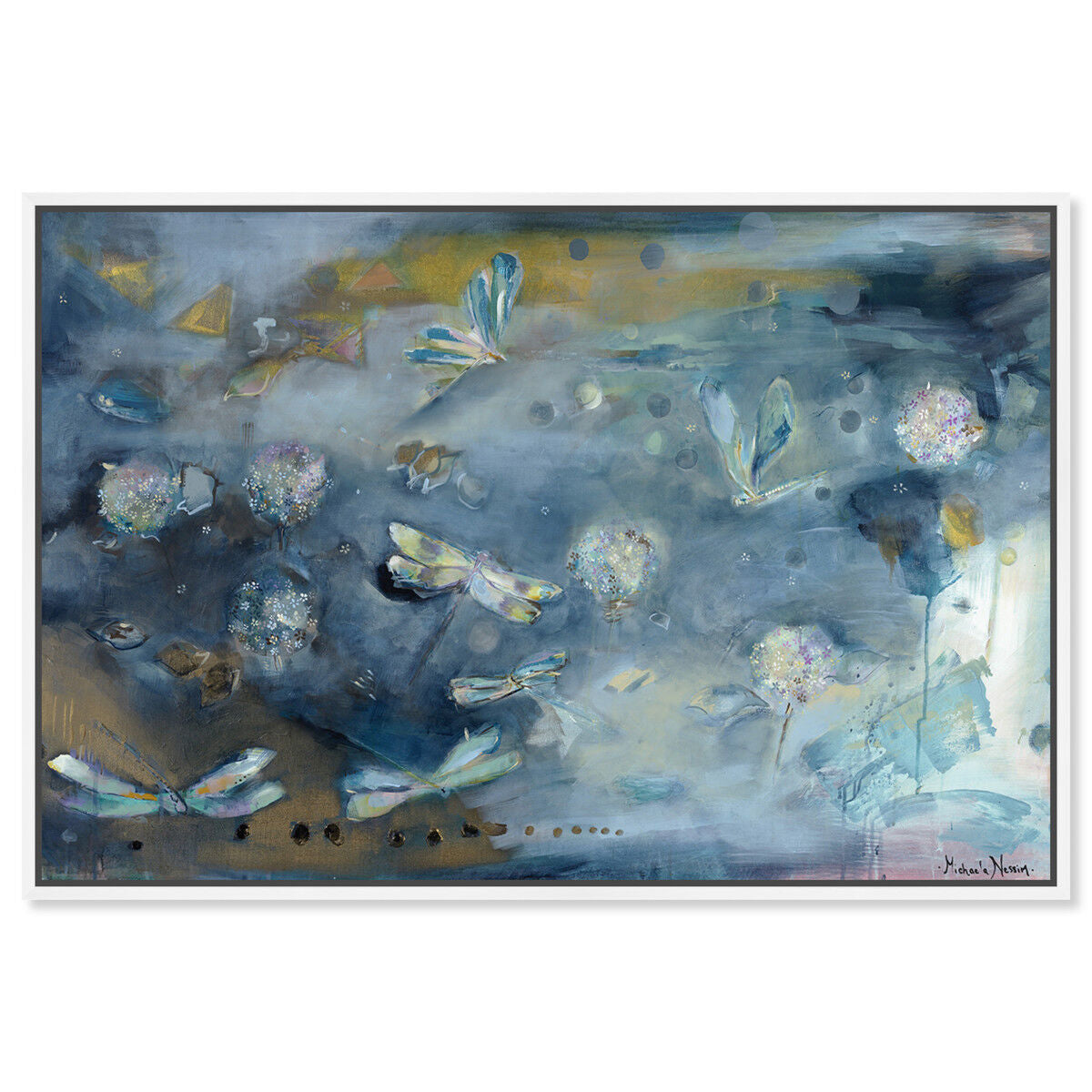 Michaela Nessim - Dragonfly Wishes | Abstract Wall Art by Oliver Gal