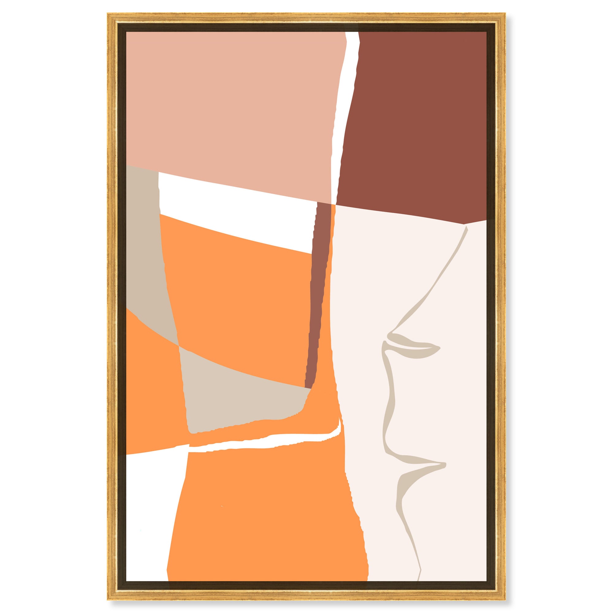 Female Profile | Abstract Wall Art by The Oliver Gal