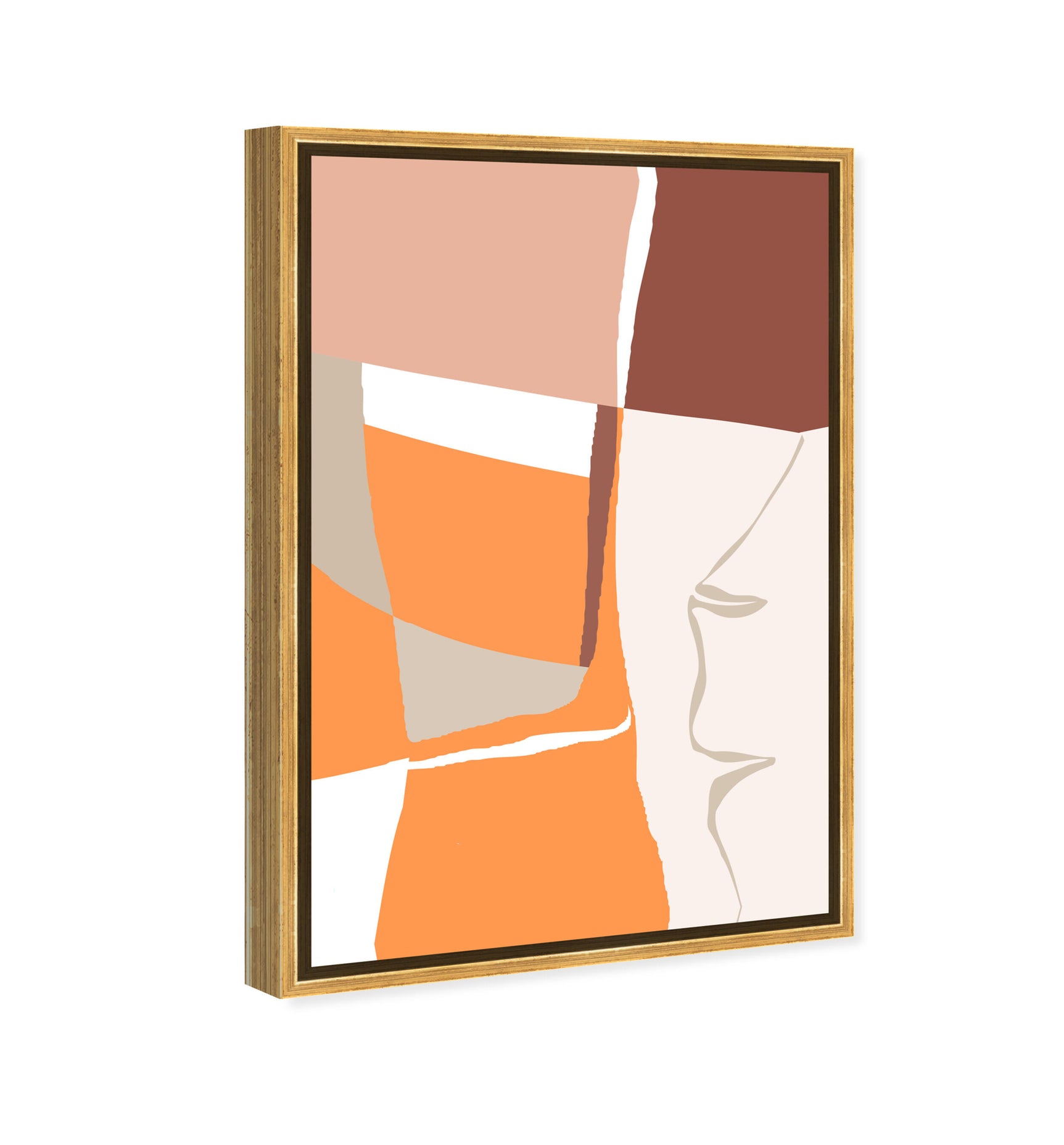 Female Profile | Abstract Wall Art by The Oliver Gal