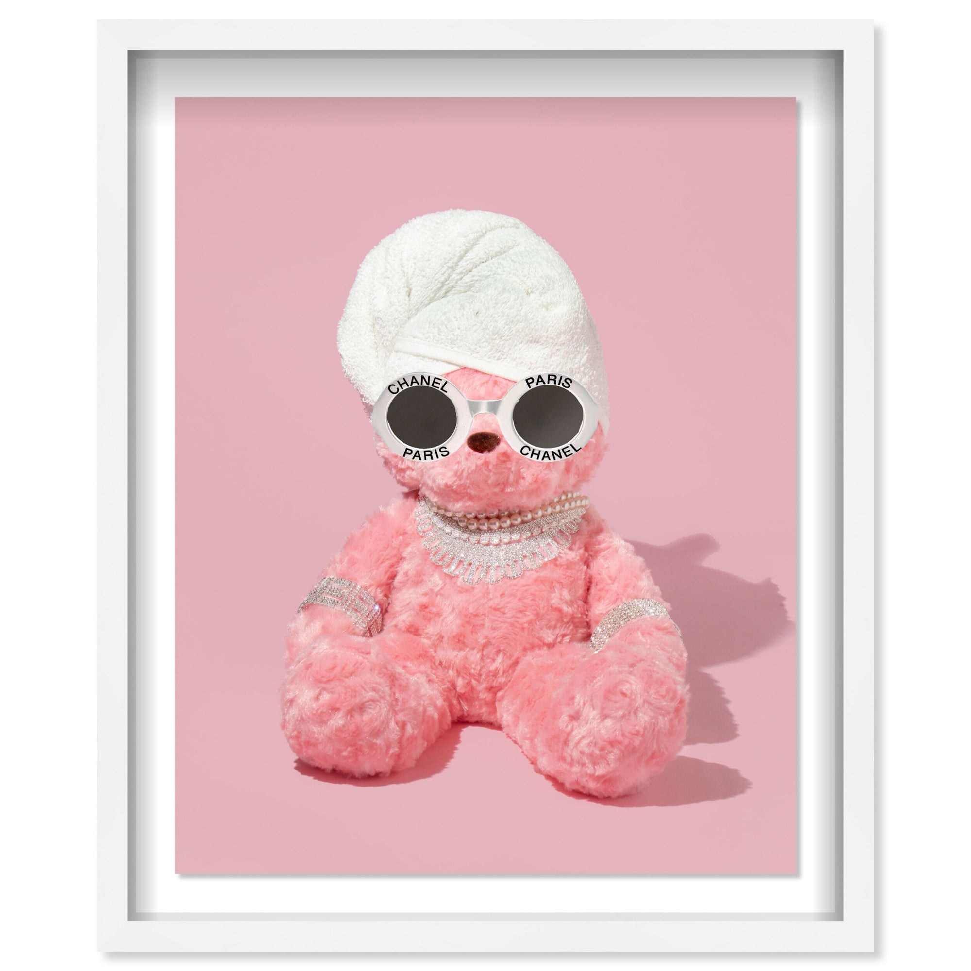 Teddy The Bae Pink | Fashion and Glam Wall Art by The Oliver Gal